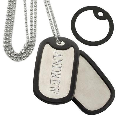 Black Dog Tag Silencer – Embroidery and Engraving Concepts