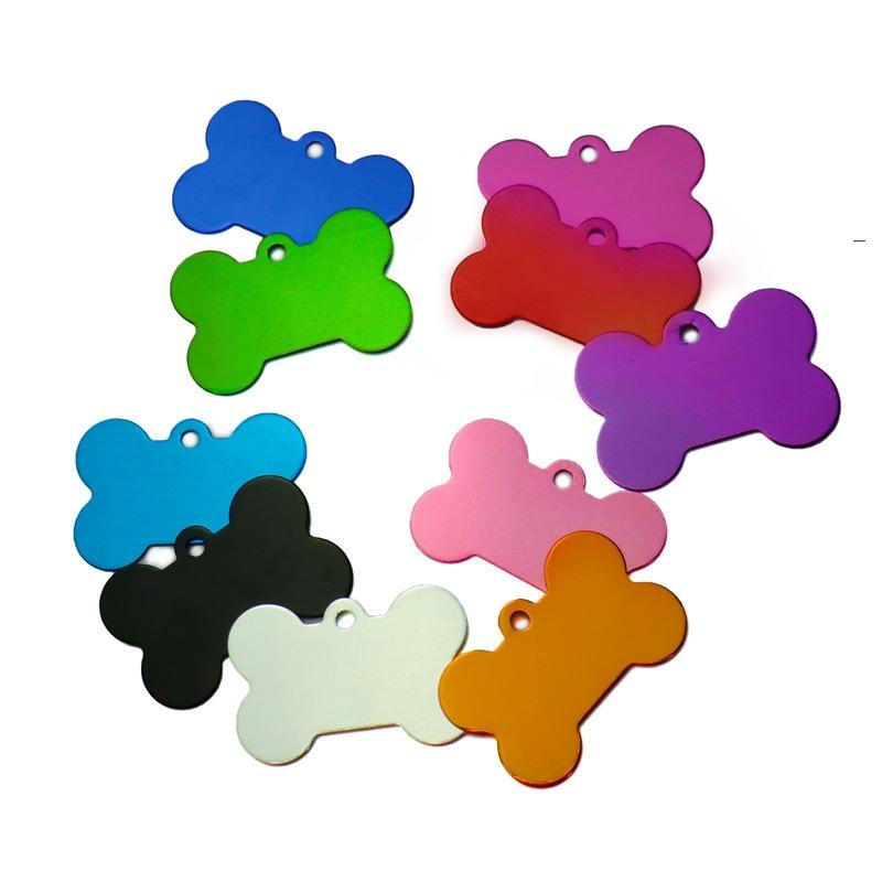 Multi Color Dog Bone- Pet Tag – Embroidery and Engraving Concepts