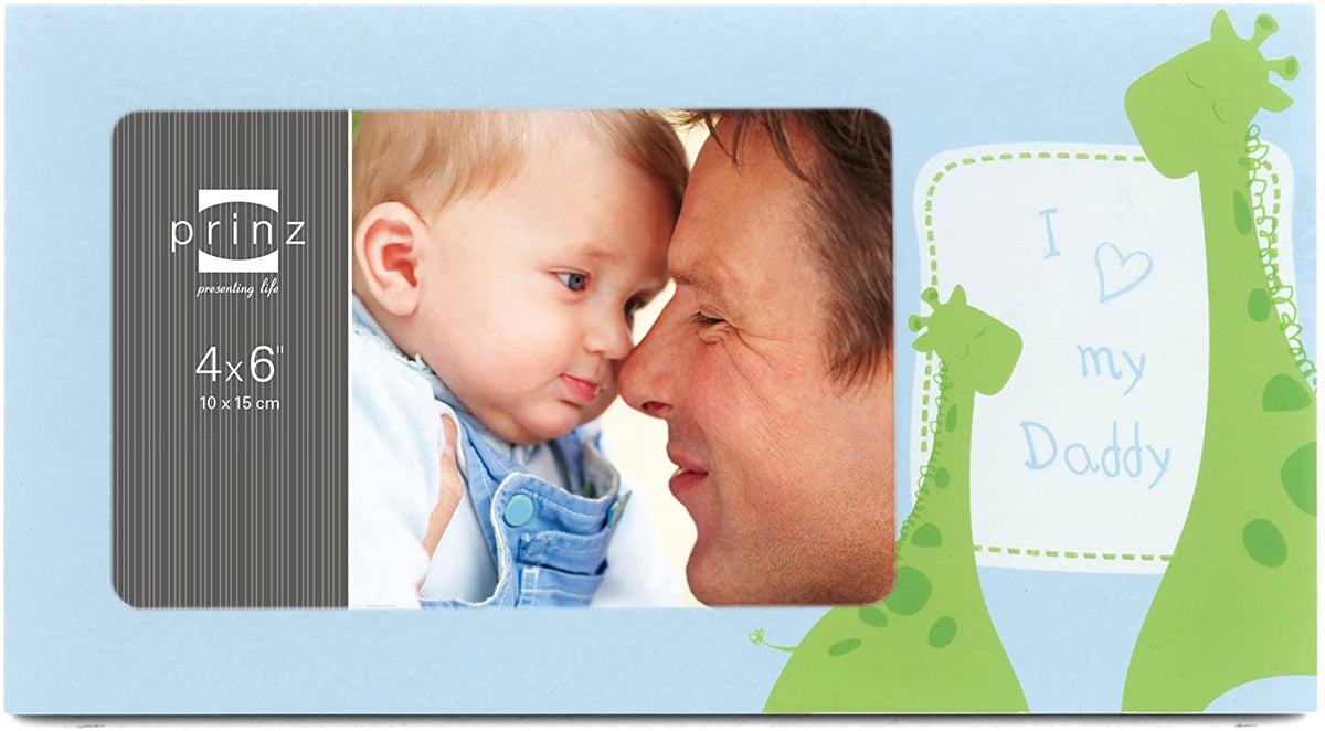 I Love My Daddy Blue 6-Inch by 4-Inch Frame – Embroidery and Engraving ...