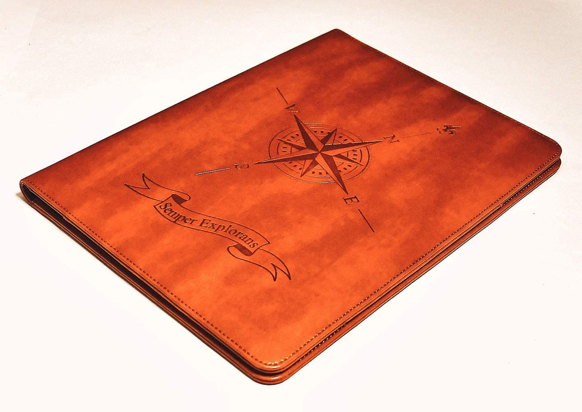 Compass Padfolio – Embroidery and Engraving Concepts